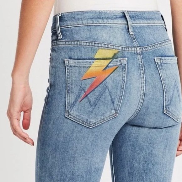 MOTHER | Jeans | Mother Lightning Bolt Skinny Jeans | Poshmark